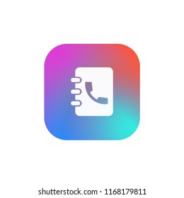 Phone Directory App Icon Button Stock Vector (Royalty Free) 1782162305 ...