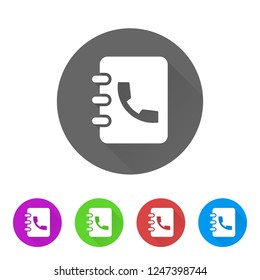 Phone Directory App Icon Button Stock Vector (Royalty Free) 1782162305 ...
