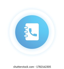 Phone Directory App Icon Button Stock Vector (Royalty Free) 1782162305 ...