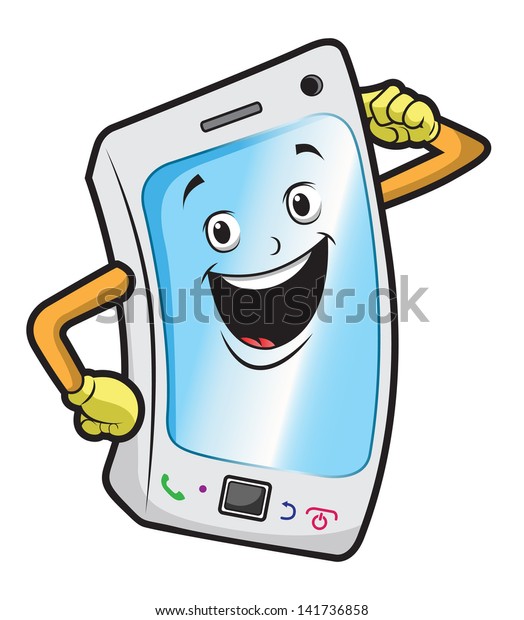 Phone Funny Stock Vector (Royalty Free) 141736858 | Shutterstock