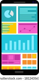 Phone Graphs Charts Stock Vector (Royalty Free) 1812435670 | Shutterstock