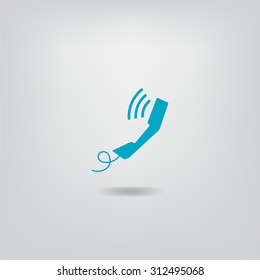 Phone Handset Icon Stock Vector (Royalty Free) 312495068 | Shutterstock