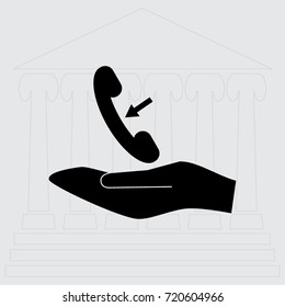 Phone Icon Call Out Vector Illustration Stock Vector (Royalty Free ...