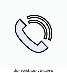 Phone Icon Calling Symbol Vector Stock Vector (Royalty Free) 2199120541 ...