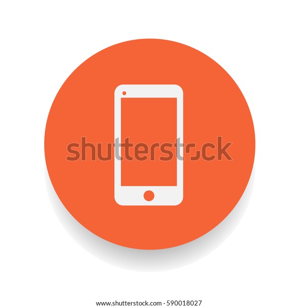 Phone Icon Circle Vector Illustration Stock Vector (Royalty Free ...