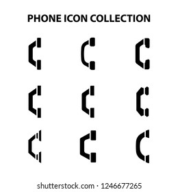 Phone Icon Collection Stock Vector (Royalty Free) 1246677265 | Shutterstock