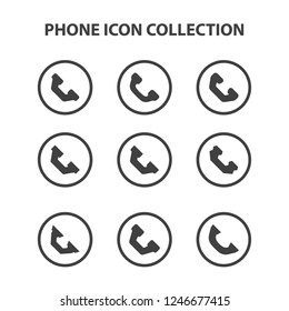 Phone Icon Collection Stock Vector (Royalty Free) 1246677415 | Shutterstock