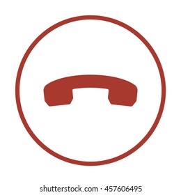 Phone Icon Flat Design Stock Vector (Royalty Free) 457606495 | Shutterstock