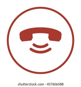 Phone Icon Vector Flat Design Stock Vector (Royalty Free) 553219711