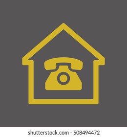 Phone Icon Flat Design Stock Vector (Royalty Free) 511564615