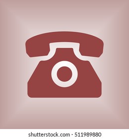 Phone Icon Flat Design Stock Vector (Royalty Free) 512530420