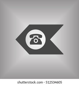Phone Icon Flat Design: vector de stock (libre de regalías) 529318126 ...