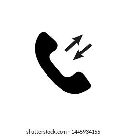 Phone Icon Incoming Outgoing Call Vector: vector de stock (libre de ...