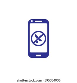Phone Icon Lost Signal Vector Illustration Stock Vector (Royalty Free ...