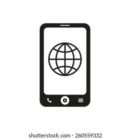 Phone Icon Network Symbol Flat Vector Stock Vector (Royalty Free ...