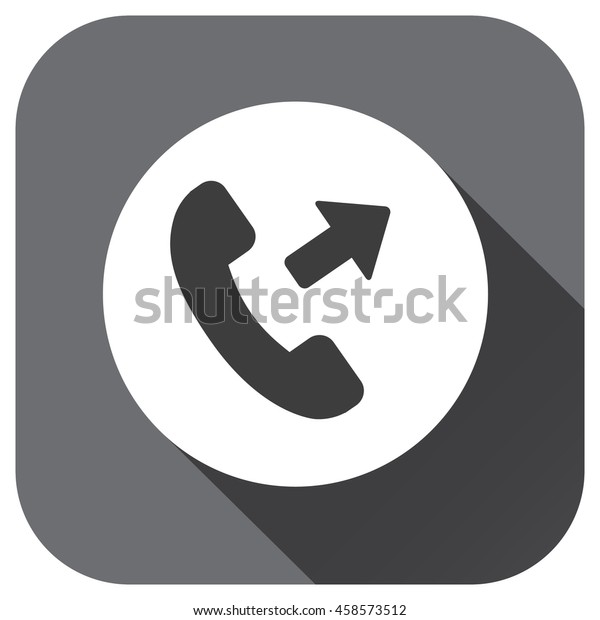 Phone Icon Outgoing Call Stock Vector (Royalty Free) 458573512
