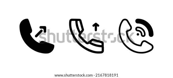 Phone Icon Set Contact Us Symbol Stock Vector (Royalty Free) 2167818191 ...