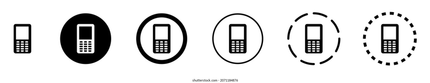 Phone Icon Set Phone Icons Vector Stock Vector (Royalty Free ...