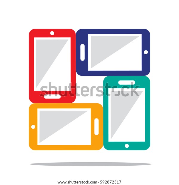 Phone Icon Shown Be Arranged Stock Vector (Royalty Free) 592872317 ...