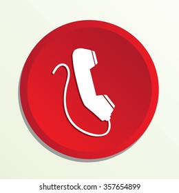 Phone Icon Sticker Stock Vector (Royalty Free) 357654899 | Shutterstock