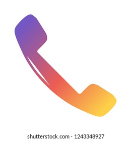 Phone Icon Trendy Flat Style Isolated Stock Vector (Royalty Free ...