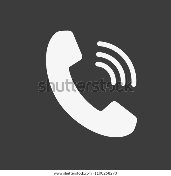 Phone Icon Trendy Flat Style Isolated Stock Vector (Royalty Free ...