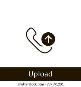 Phone Icon Upload Phone Sign Design Stock Vector (Royalty Free ...