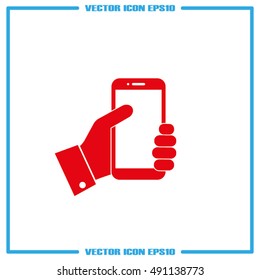 Touch Phone Icon Vector Stock Vector (Royalty Free) 387504988