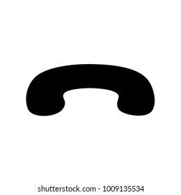 Phone Icon Vector Black White Stock Vector (Royalty Free) 1009135534 ...