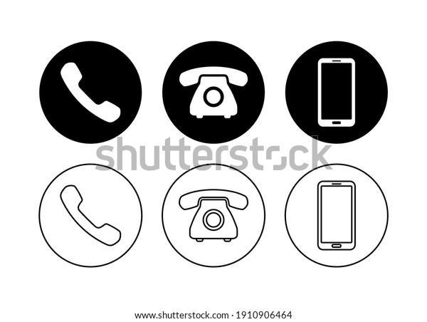 Phone Icon Vector Communication Symbol Vector Stock Vector (Royalty ...