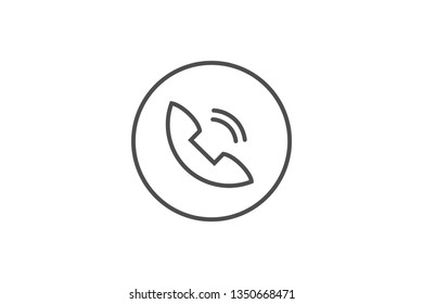 Phone Icon Vector Gray Colour Eps Stock Vector (Royalty Free) 1350668471