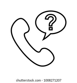 Phone Icon Vector Simple Line Art Stock Vector (Royalty Free) 1007573497