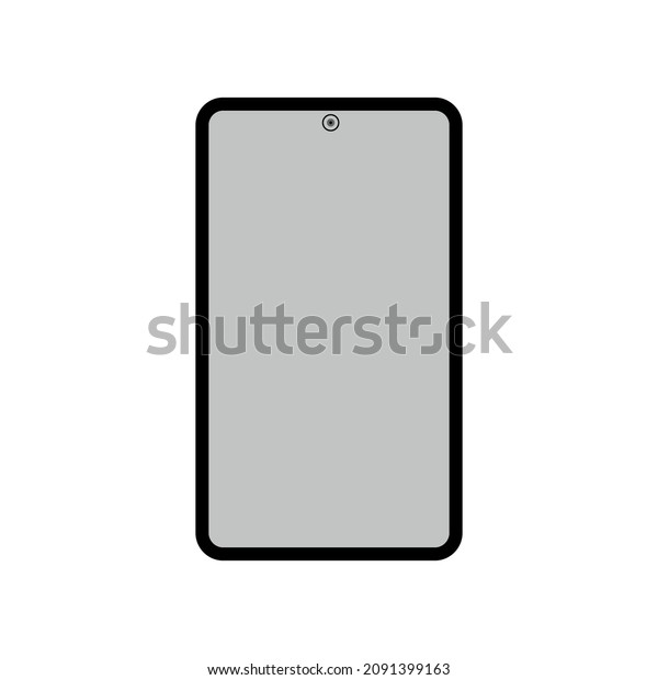 Phone Icon Vector Line Smartphone Symbol 库存矢量图（免版税）2091399163 ...