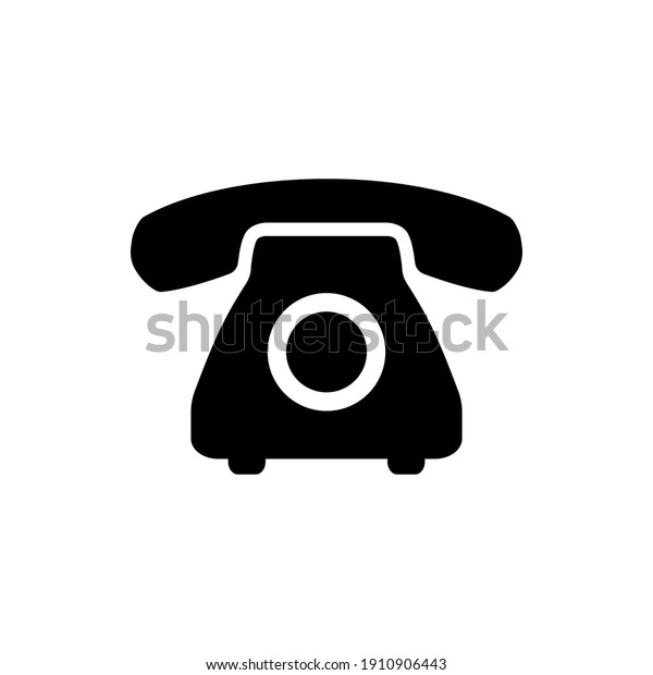 Telefonsymbol-Vektorgrafik. Telefonsymbol, Vektorgrafik: Stock ...