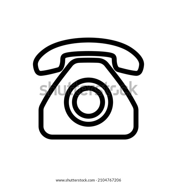 Phone Icon Vector Telephone Vector Symbol Stock Vector (Royalty Free ...