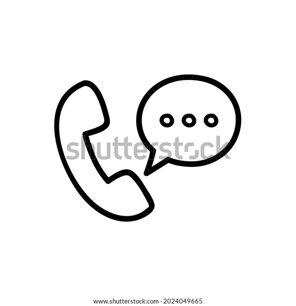 Phone Icon Vector Voicemail Icon Symbol Stock Vector (Royalty Free ...