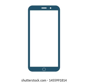 Phone Icon Vector White Background Stock Vector (Royalty Free) 1455991814