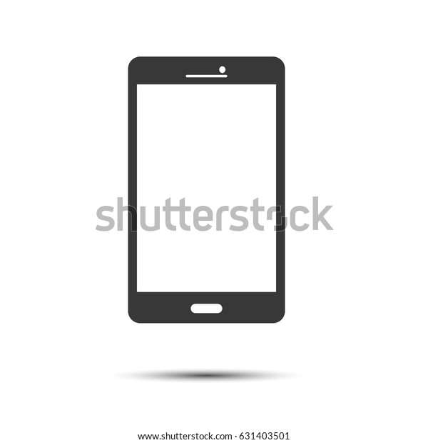 Phone Icon White Backgroundvector Illustration: Vector có sẵn (miễn phí ...