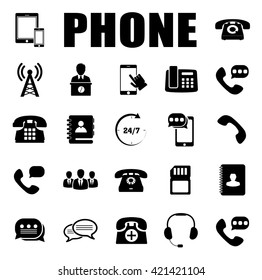 Phone Icons Set 25 Editable Filled Stock Vector (Royalty Free) 795494950