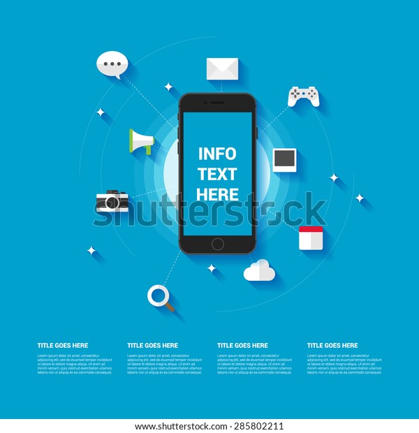Phone Infographics Stock Vector (Royalty Free) 285802211 | Shutterstock
