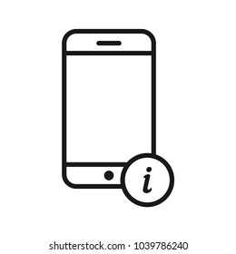 Phone Information Icon Stock Vector (Royalty Free) 1039786240 ...