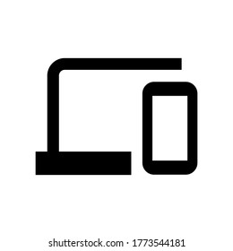 Phone Link Icon Vector Illustration Isolated Stock Vector (Royalty Free ...