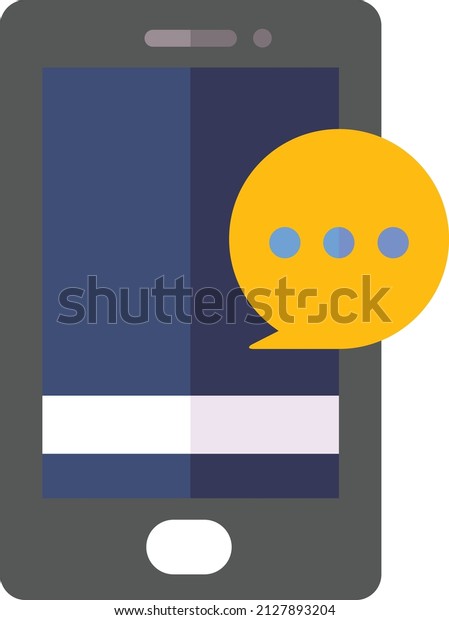 Phone Messages Isolated Vector Illustration Which Stock Vector (Royalty ...