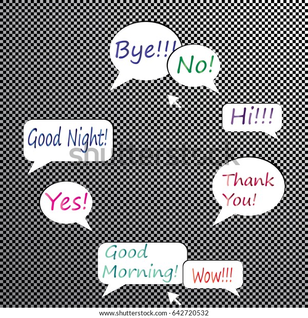 Phone Messages Sms Dialog Box Speech Stock Vector (Royalty Free ...