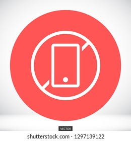 Phone Not Allowed Vector Icon 10 Stock Vector (Royalty Free) 1297139122 ...