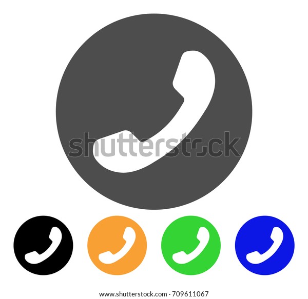 Phone Number Vector Pictograph Style Flat Stock Vector (Royalty Free ...