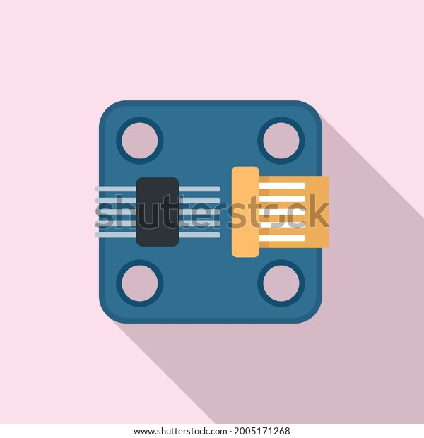 Phone Piece Gyroscope Icon Flat Vector Stock Vector (Royalty Free ...