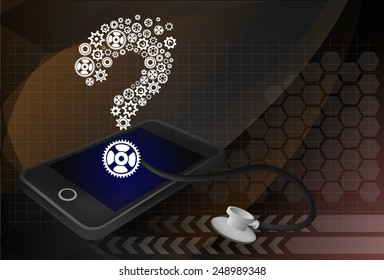 Phone Question Mark Illustration Stock Vector (Royalty Free) 248989348 ...