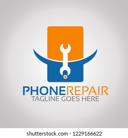 Phone Service Logo Template Stock Vector (Royalty Free) 1229166622 ...