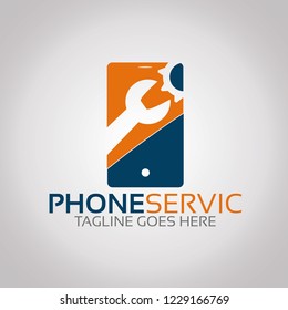Phone Service Logo Template: เวกเตอร์สต็อก (ปลอดค่าลิขสิทธิ์ ...